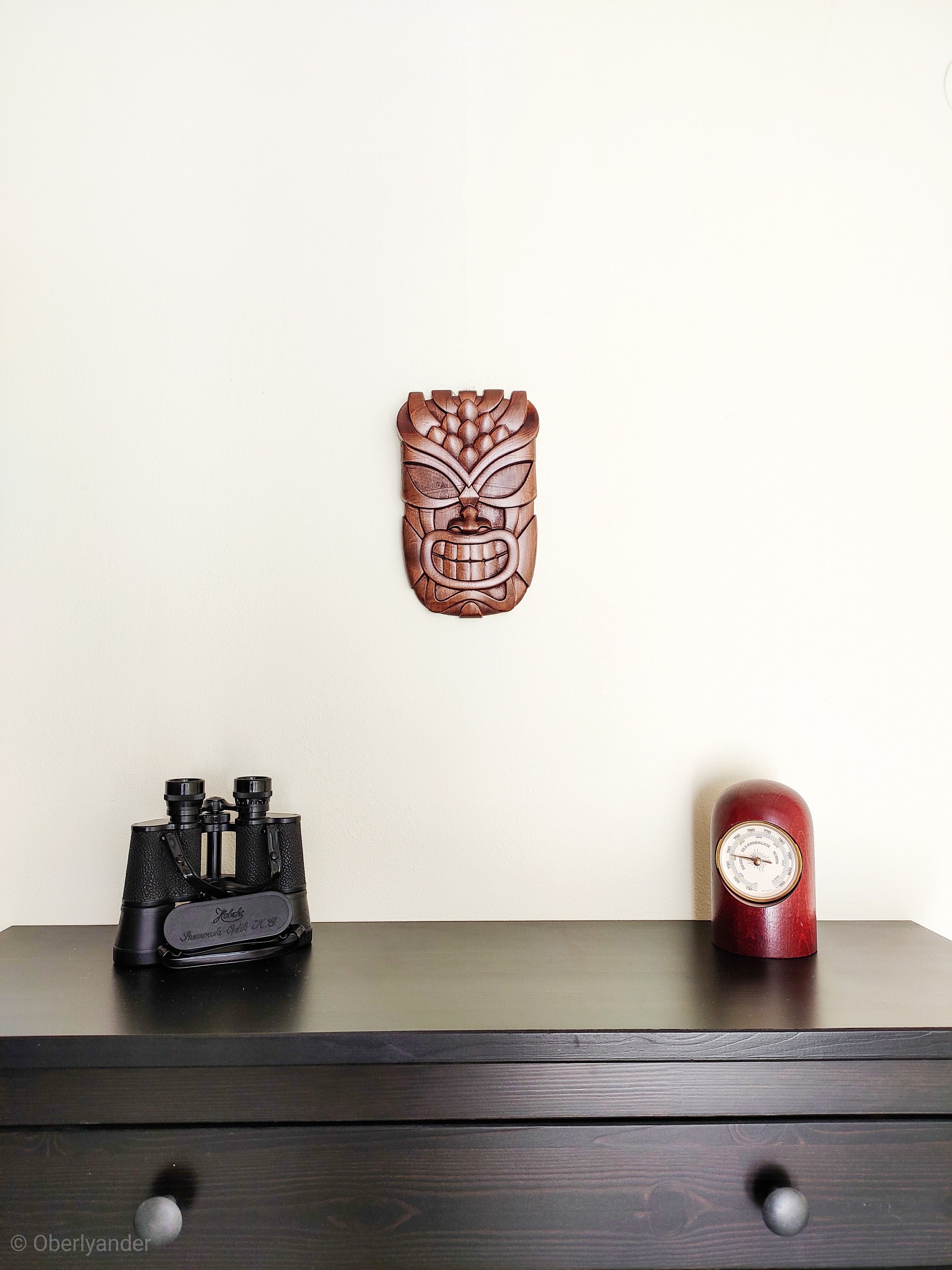 Wooden Tiki Mask Wood Decor Wall Decor Wall Panel Wooden - Etsy