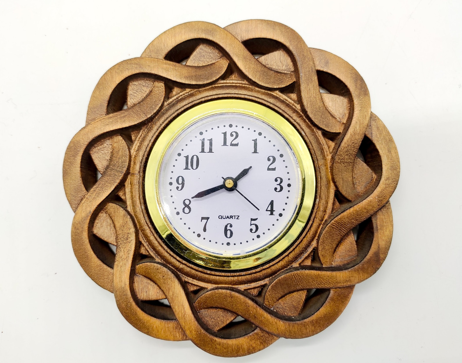 Small Wooden Clock Wall Clock Rustic Wall Clock Wooden Wall - Etsy