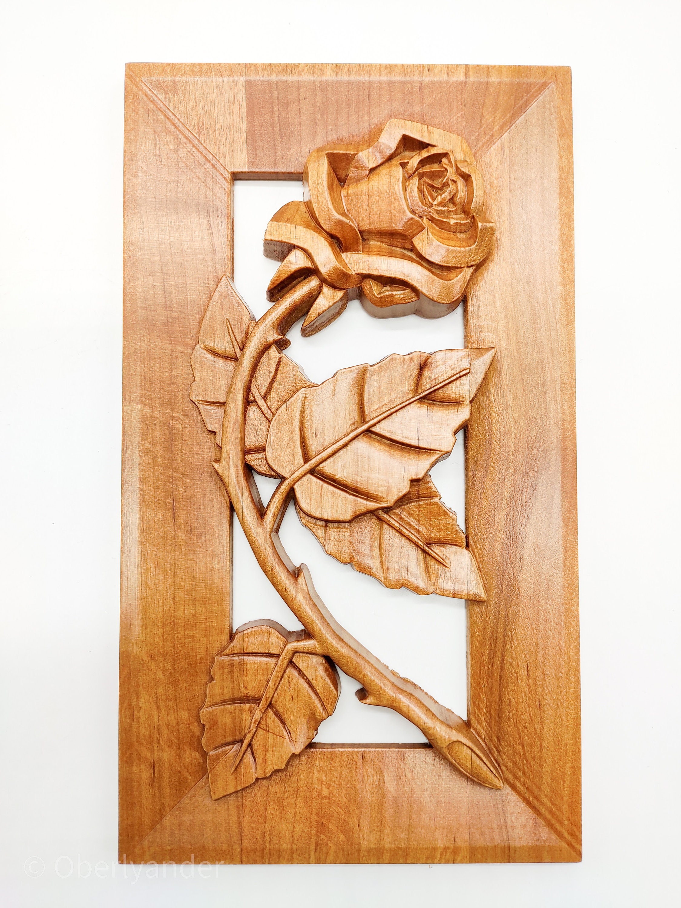 Wall Panel Art Rose Wood Wall Panel Wall Panel Decor Wood | Etsy