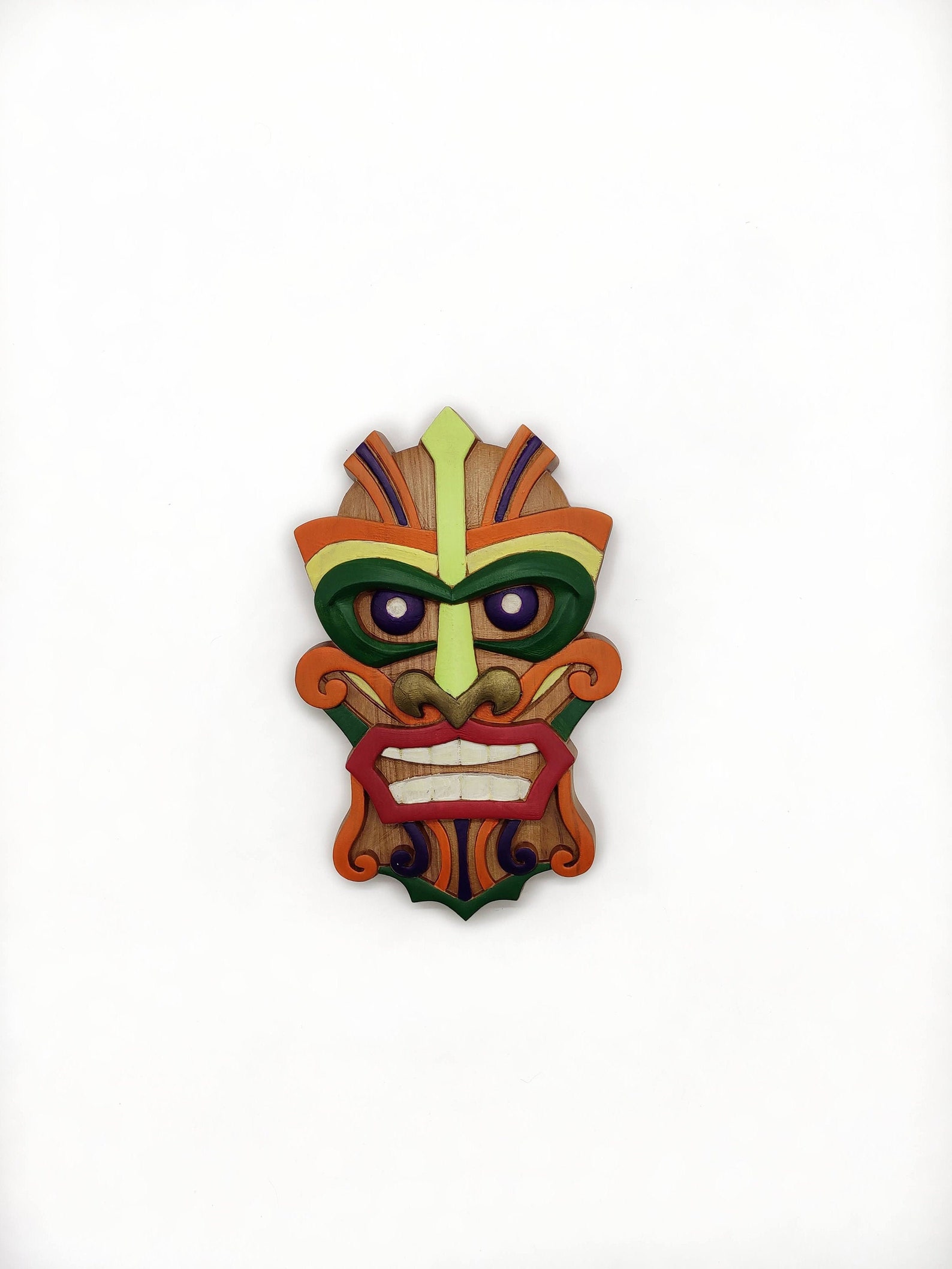 African Wood Tiki Mask Wooden Tiki Mask Wood Decor Wall | Etsy