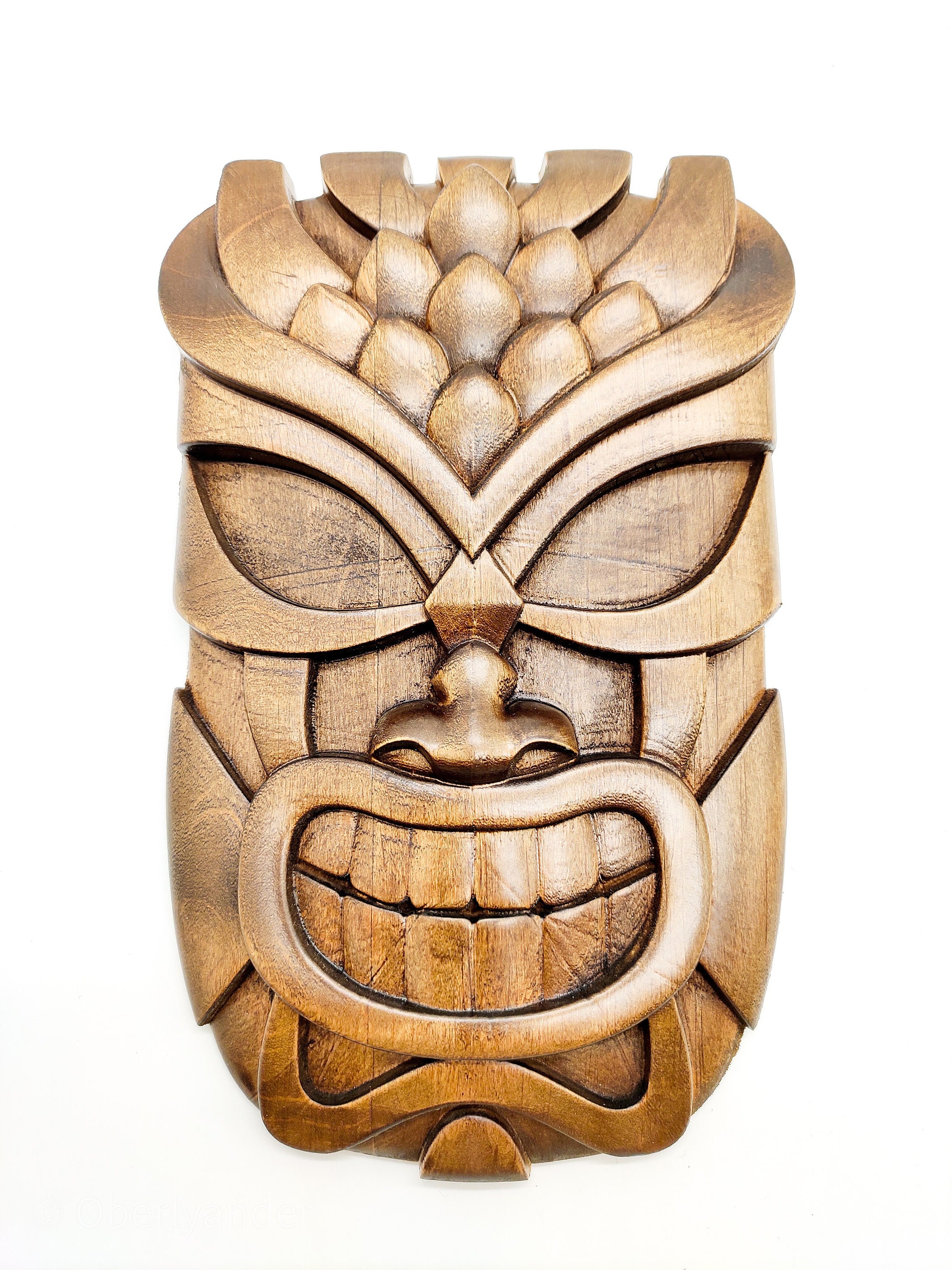 Wooden Tiki Mask Wood Decor Wall Decor Wall Panel Wooden - Etsy