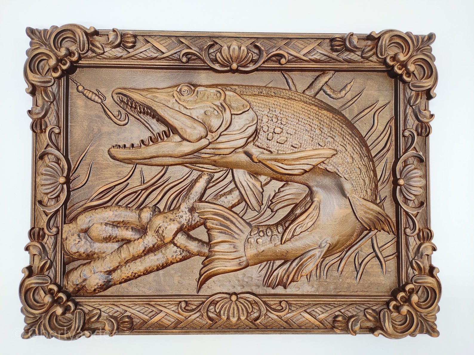 Fishing Wall Decor Fishing Decor Art Fisherman Gift Wooden | Etsy