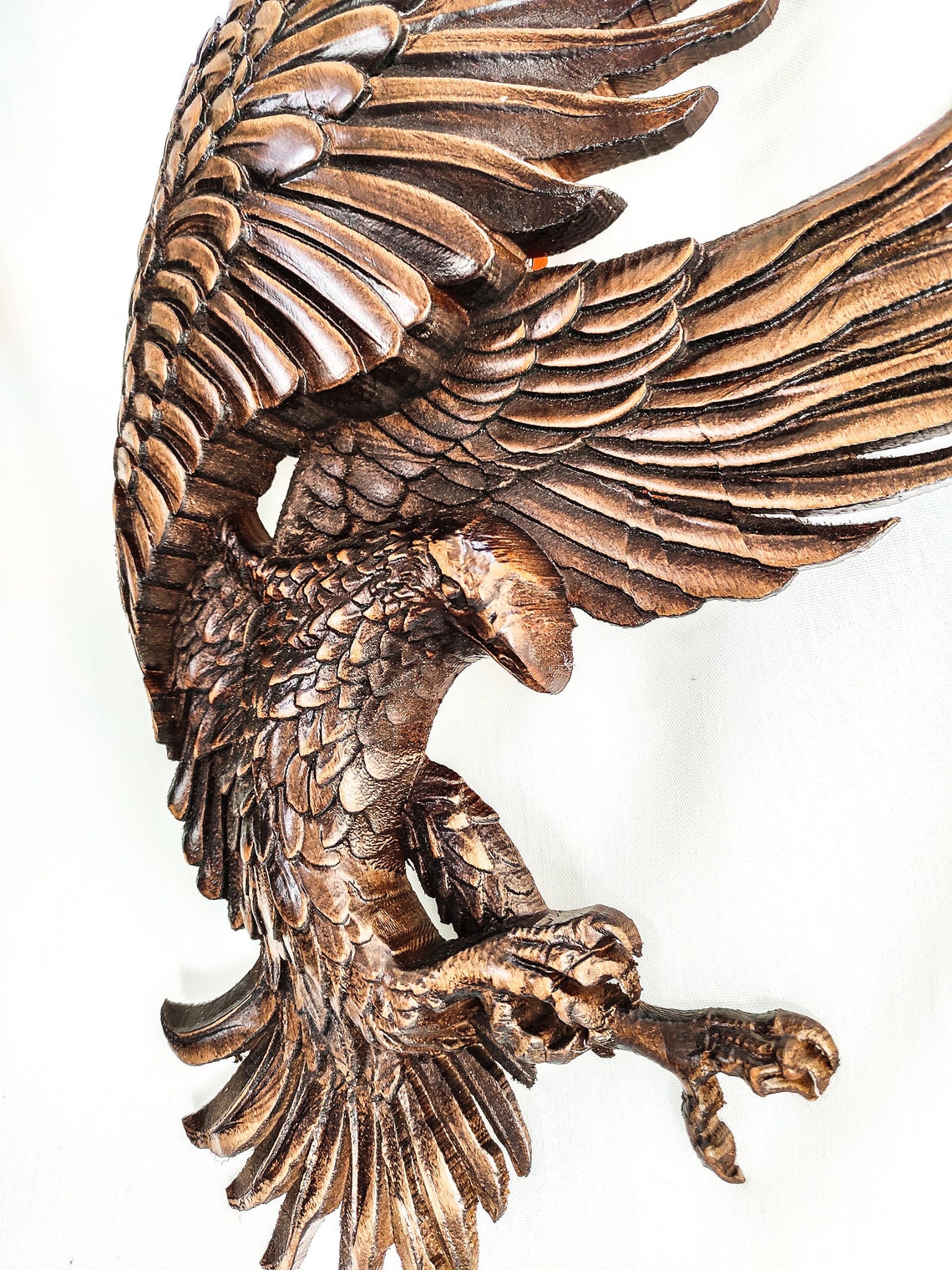 Rustic Wood Wall Hanging an Eagle Wooden Carver Panel an - Etsy