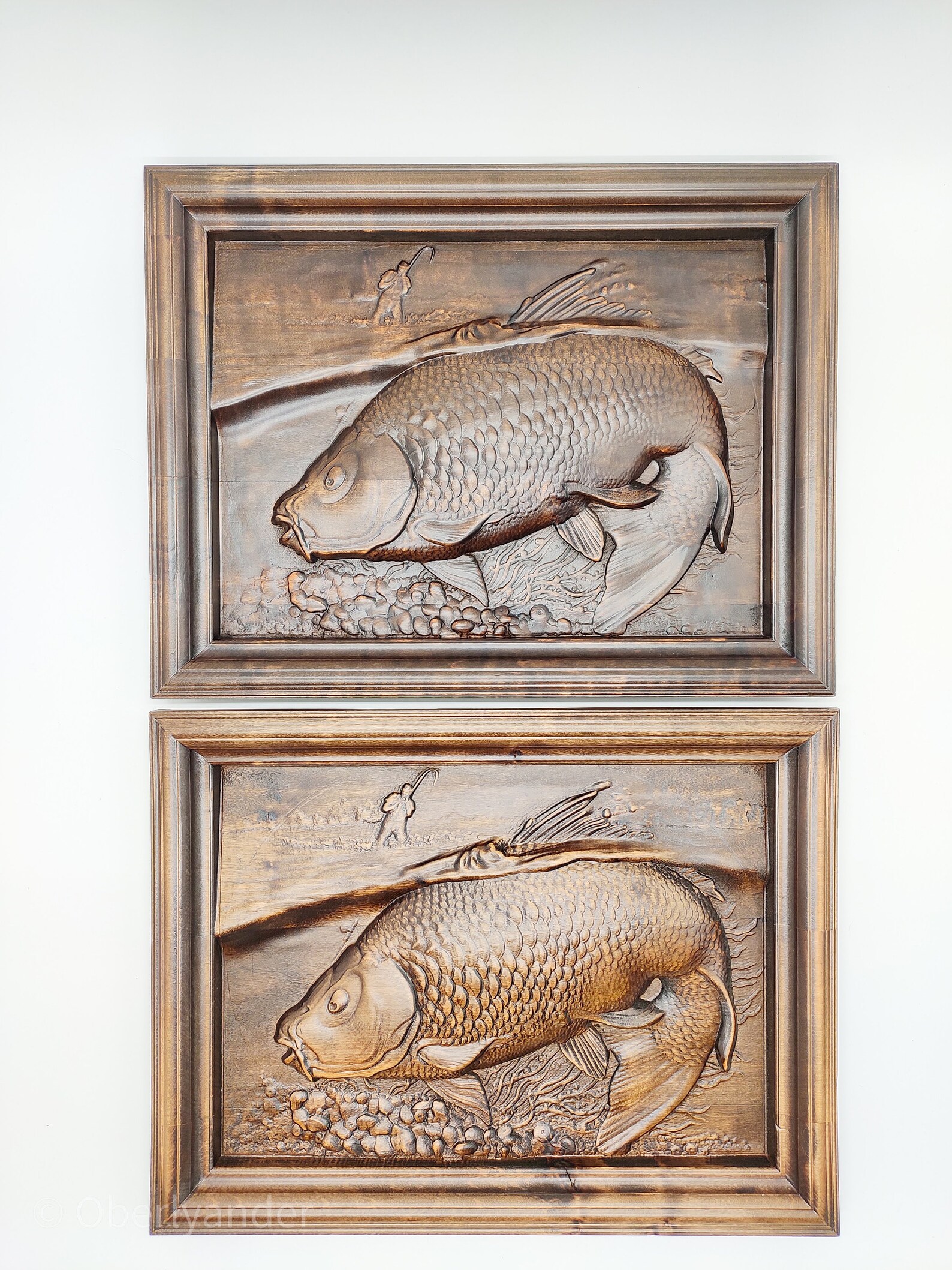 Fisherman Gift Fishing Decor Art Fishing Wall Decor Wooden | Etsy