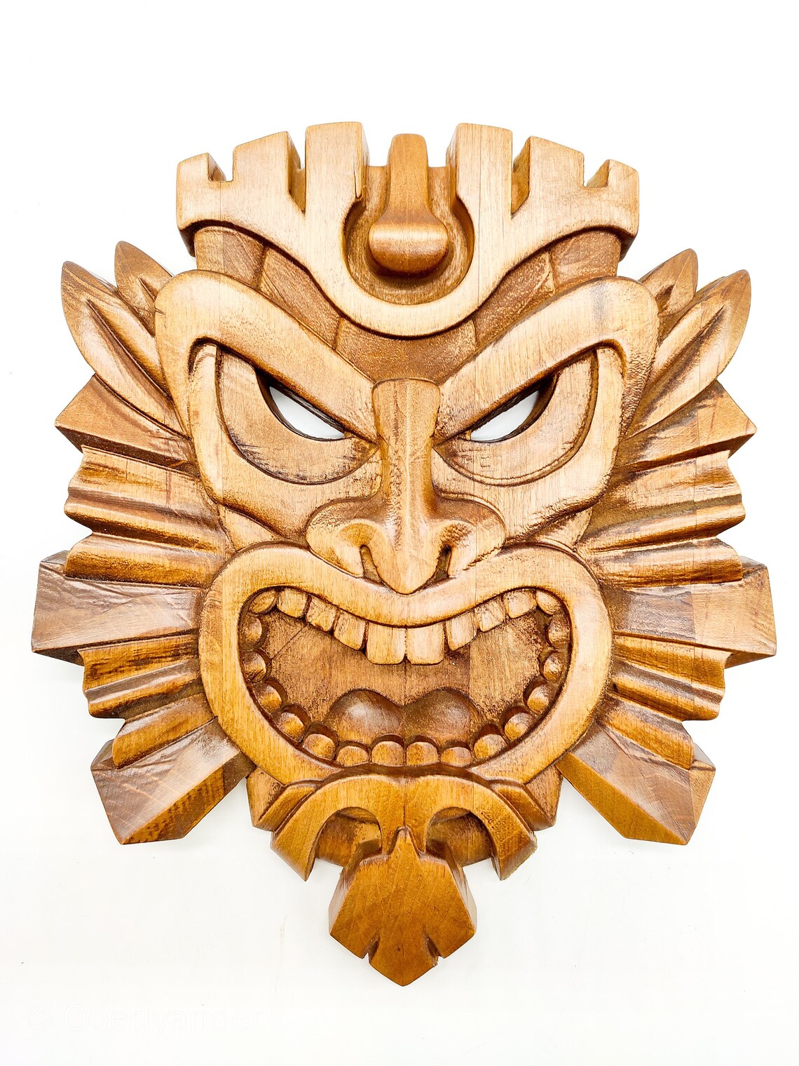 Wood Mask Wall Art Wood Tribal Mask Tiki Mask Wood Carved - Etsy