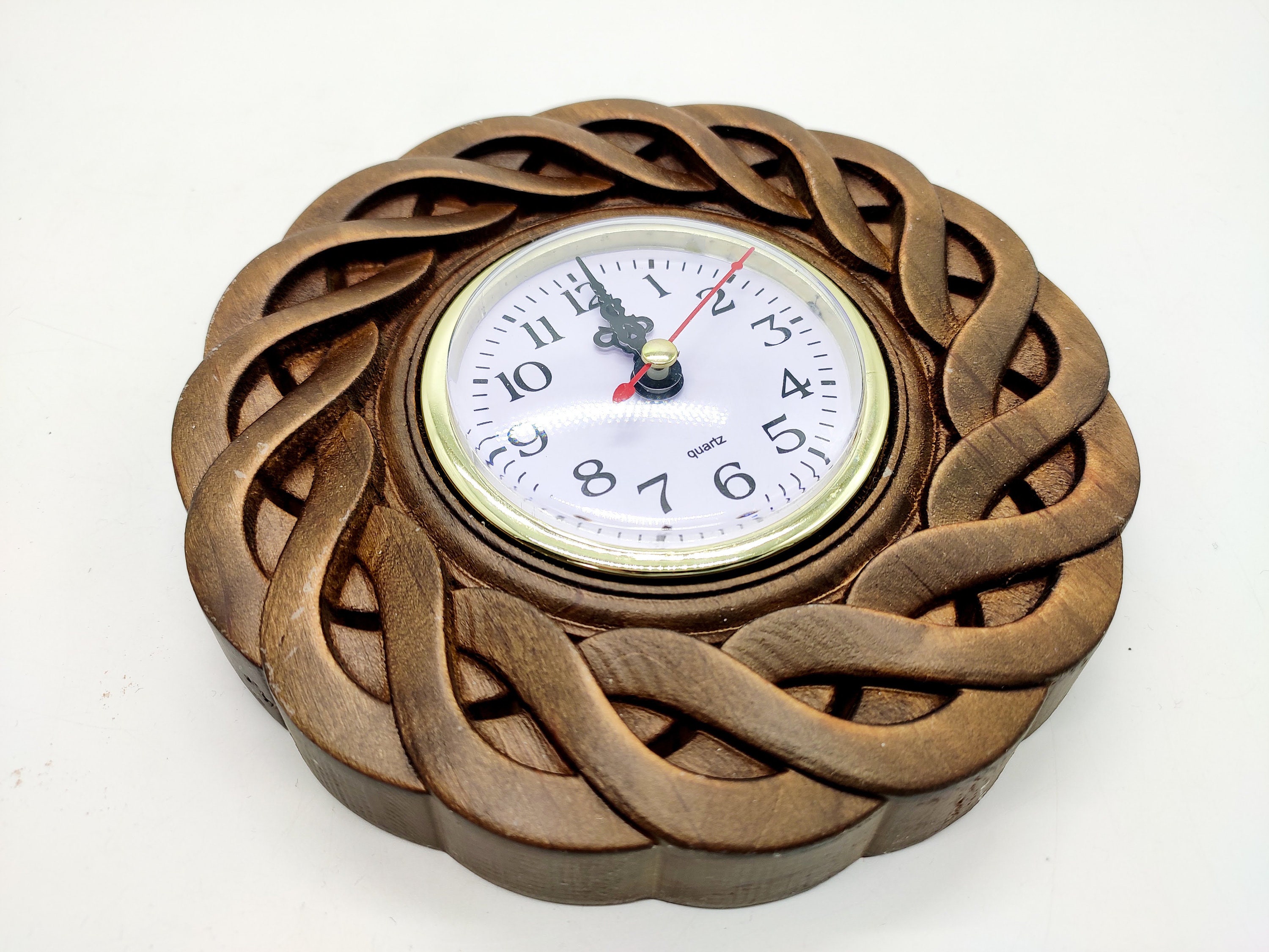 Modern Wall Clock, Wooden Clock, Rustic Wall Clock, Wooden Wall Clock ...