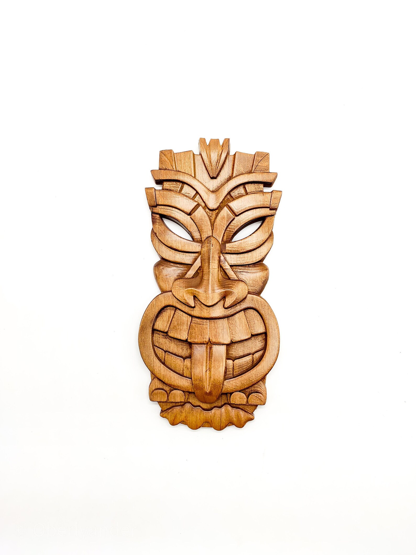 Tiki Mask Wood Carved Wood Mask African Wood Mask Wooden | Etsy