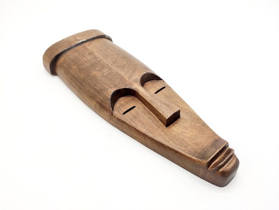 Carved Wood Mask Tiki Mask Wood Wood Mask Wall Art Wood | Etsy