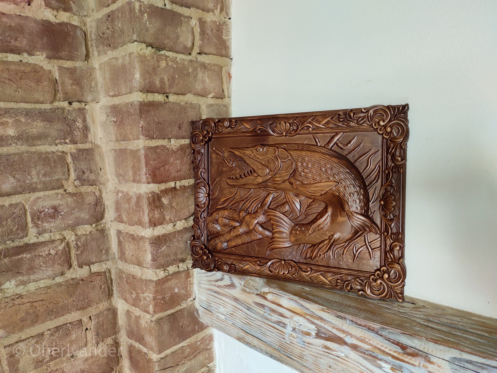 Fishing Wall Decor Fishing Decor Art Fisherman Gift Wooden | Etsy