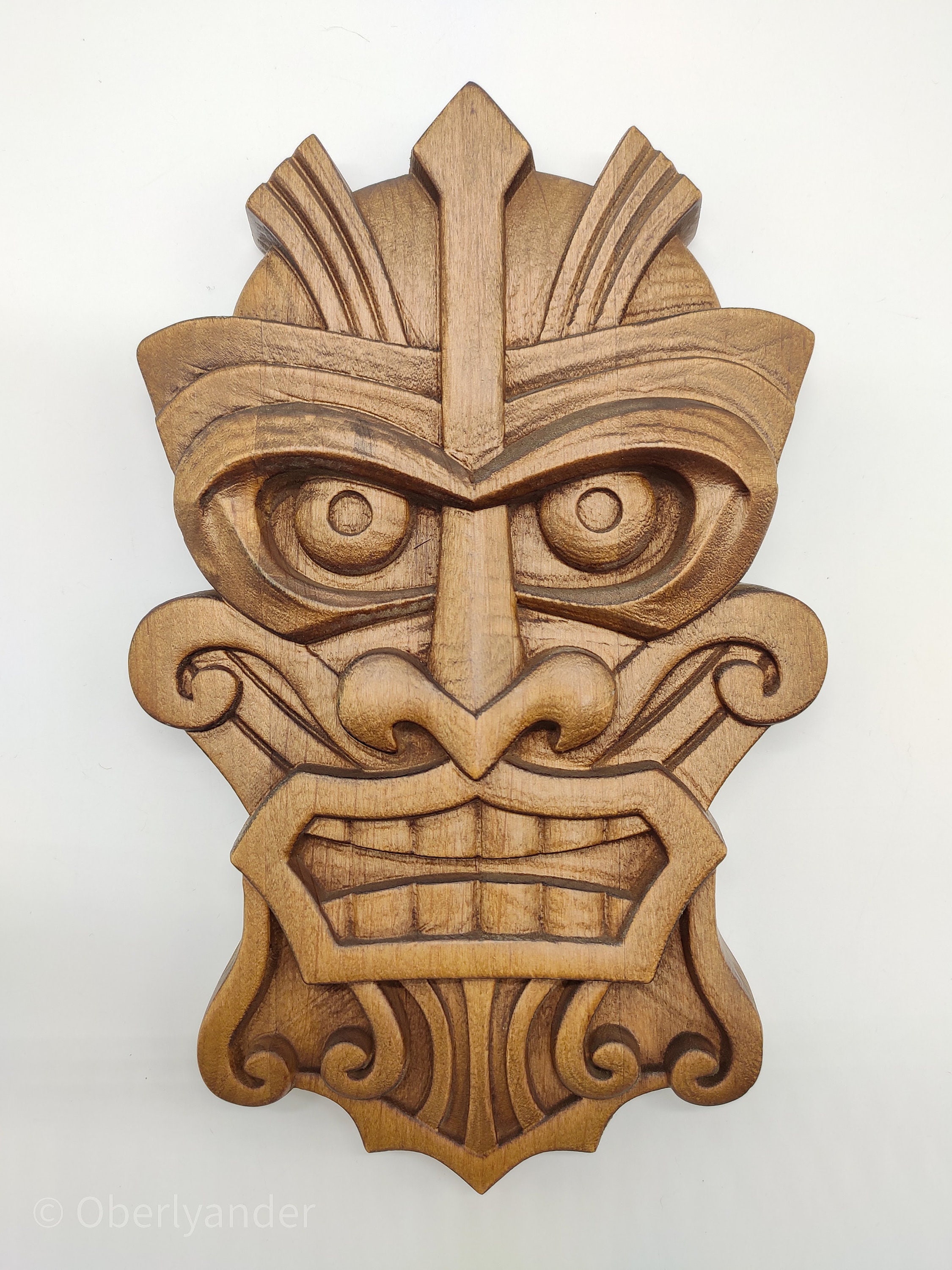 African Wood Tiki Mask Wooden Tiki Mask Wood Decor Wall - Etsy