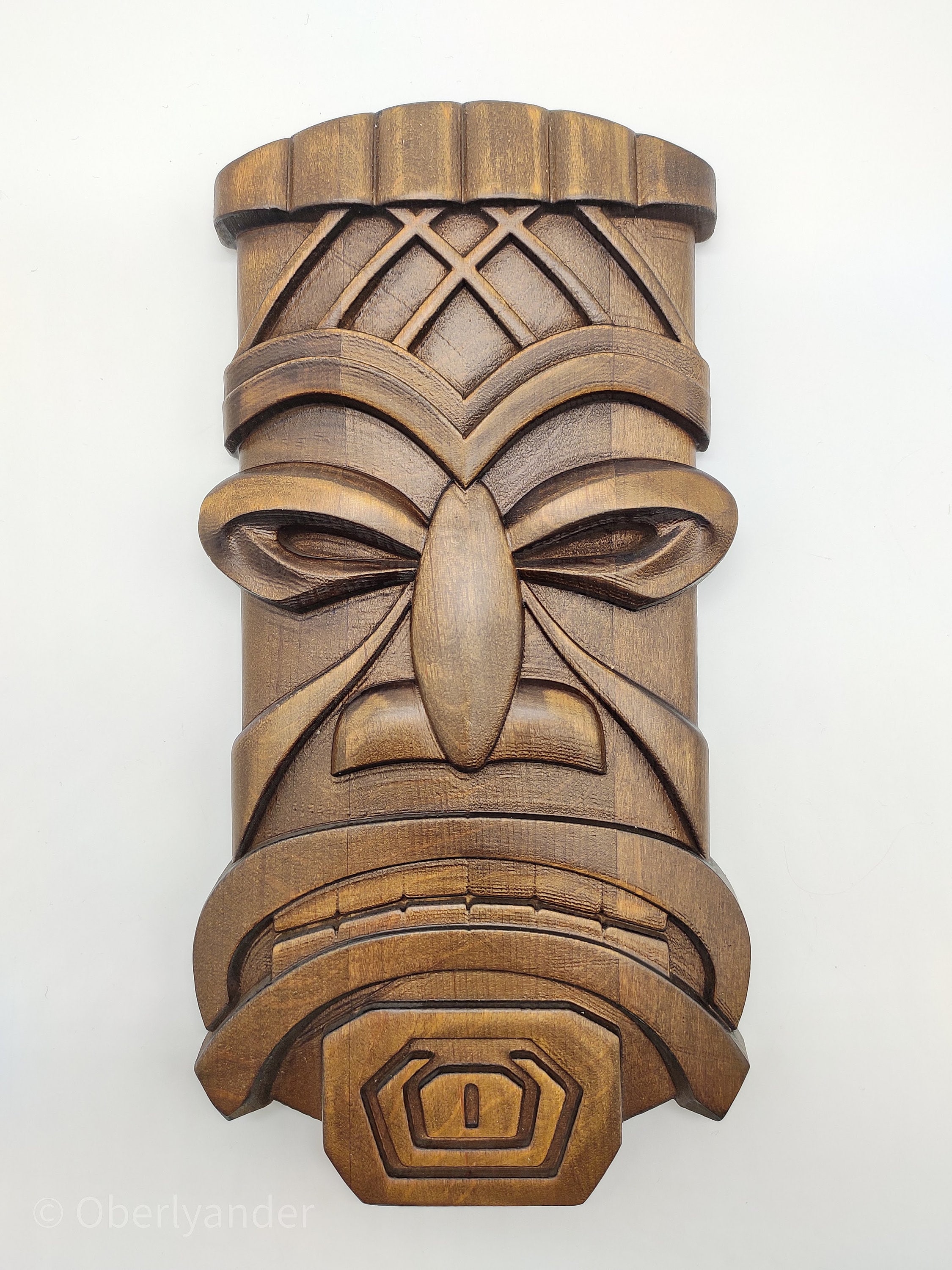 Tiki Mask Wood African Wooden Tiki Mask Wood Decor Wall - Etsy