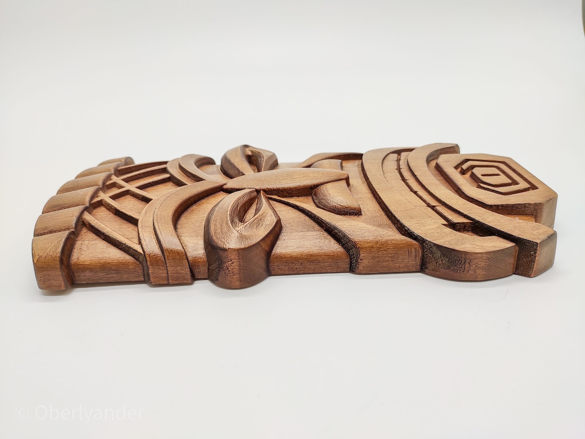 Tiki Mask Wood, African Wooden Tiki Mask, Wood Decor, Wall Decor, Wall ...