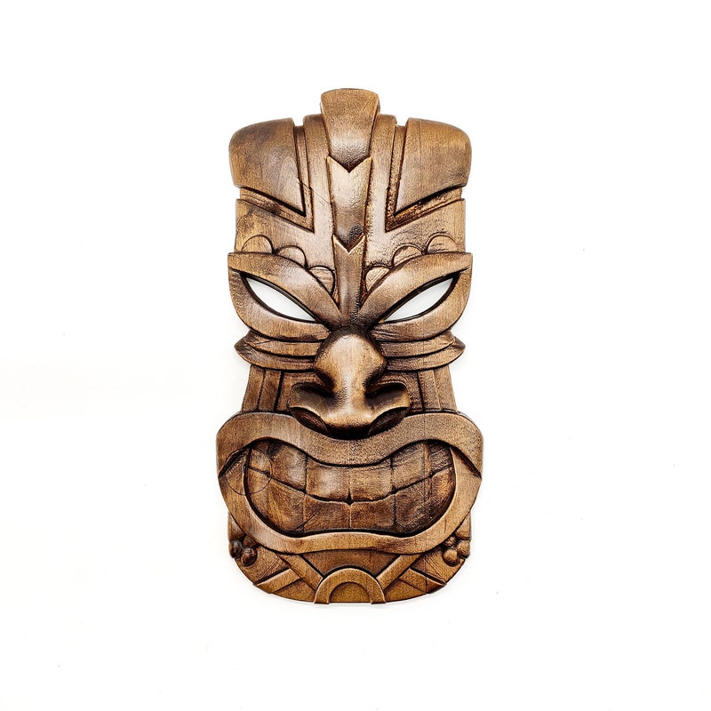 Wood Carved Panel Tiki - Etsy