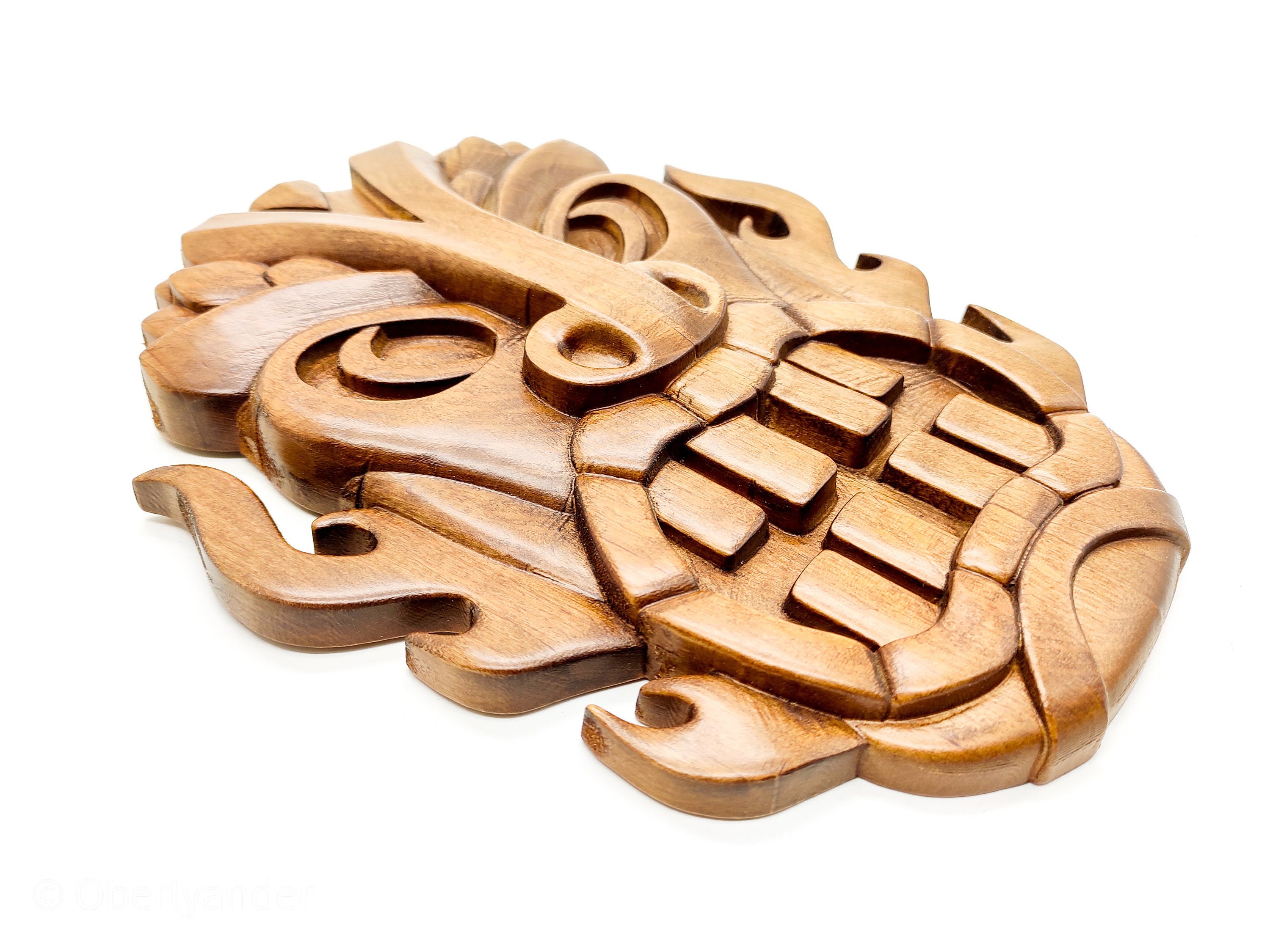 Carved Wood Mask African Wood Mask Wooden Tiki Mask Wood - Etsy