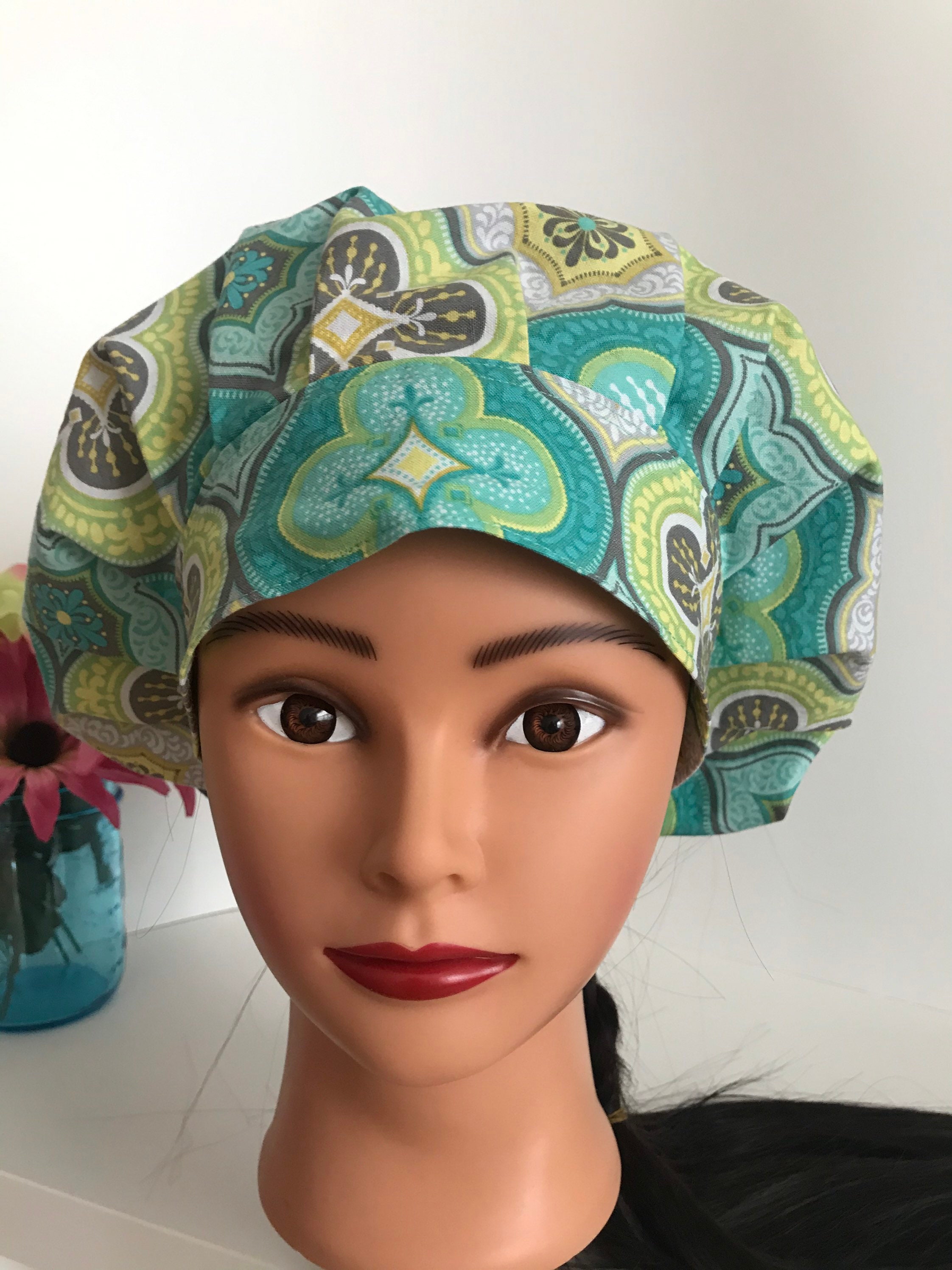 Nurse Theme Bouffant Cap/ Nurses Caps/ OR Caps/ Scrub Caps - Etsy UK