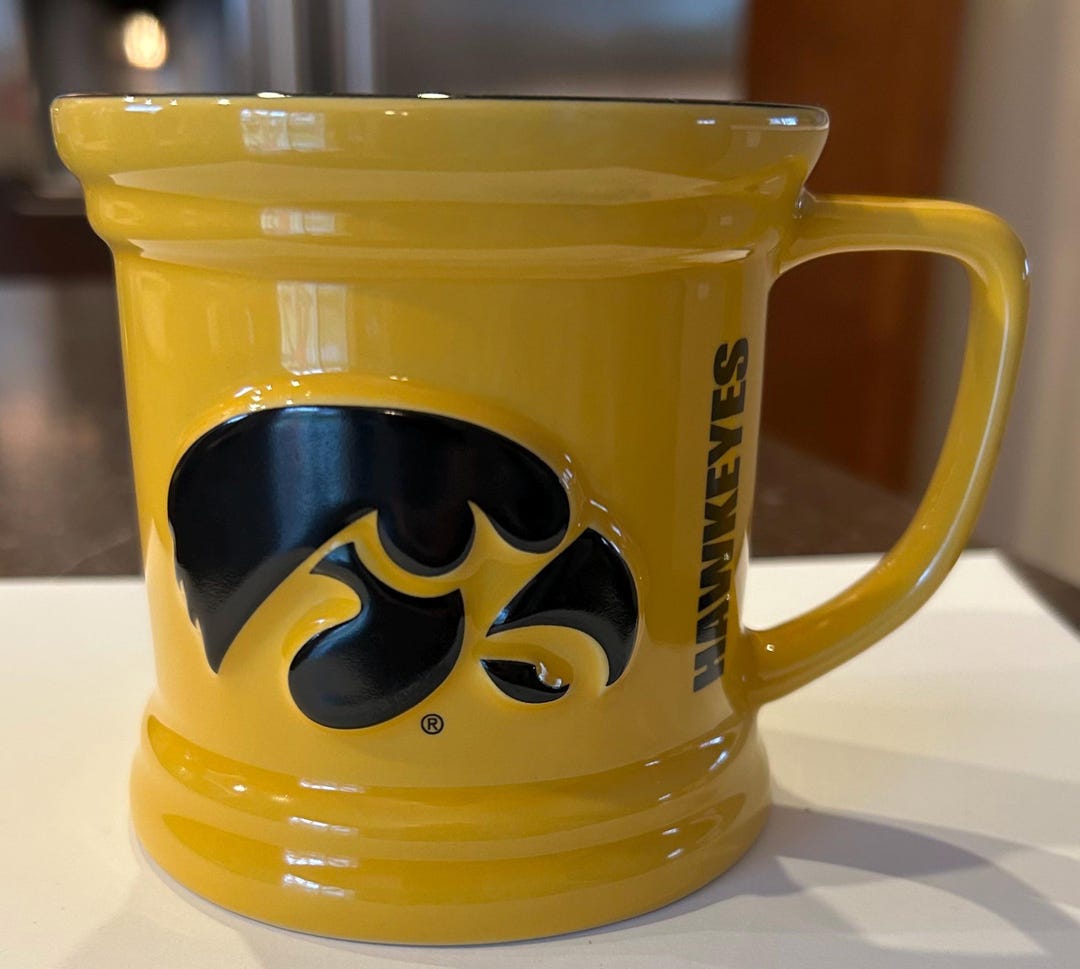 Encore Group 3D Iowa Hawkeyes Logo Football Coffee Ceramic Mug 12 Oz ...