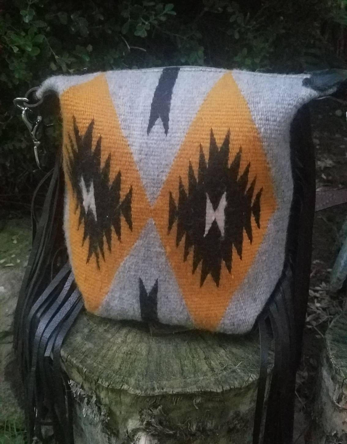 Navajo Fringed Bag, Western, Southwest, Leather,vintage Bag, Purse - Etsy