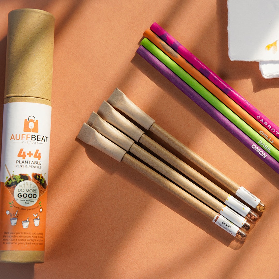 Plantable Seed Pens and Pencils Combo Grow Plant From Pens & - Etsy