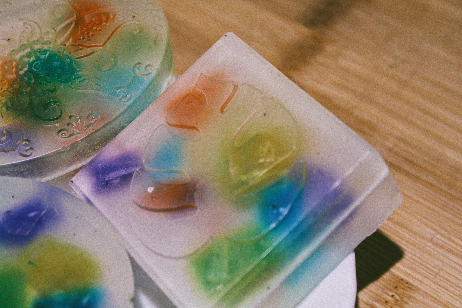 Rainbow Soap - Multi Colored Soap Bar Infused With Essential Oils and ...