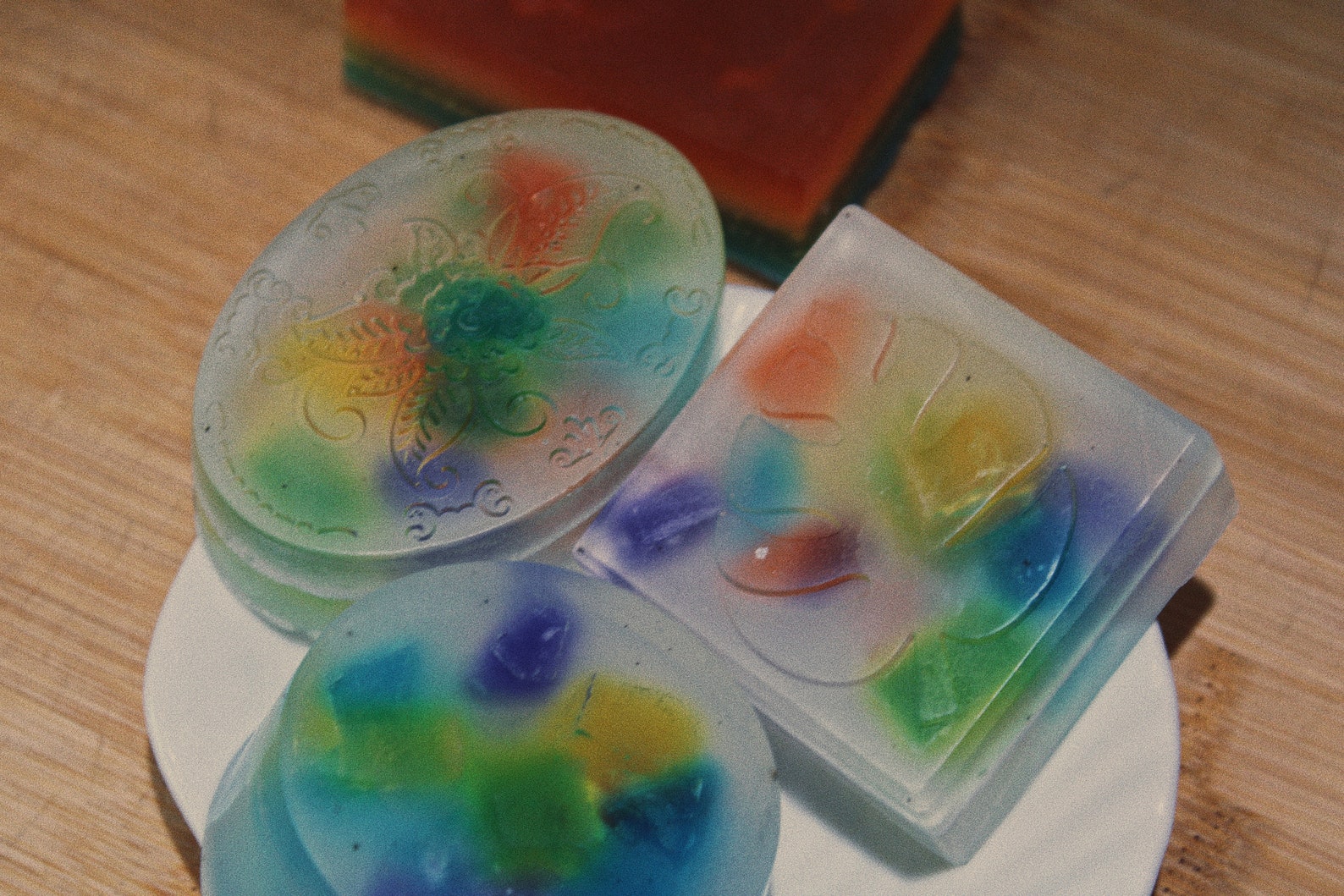 Rainbow Soap - Multi Colored Soap Bar Infused With Essential Oils and ...