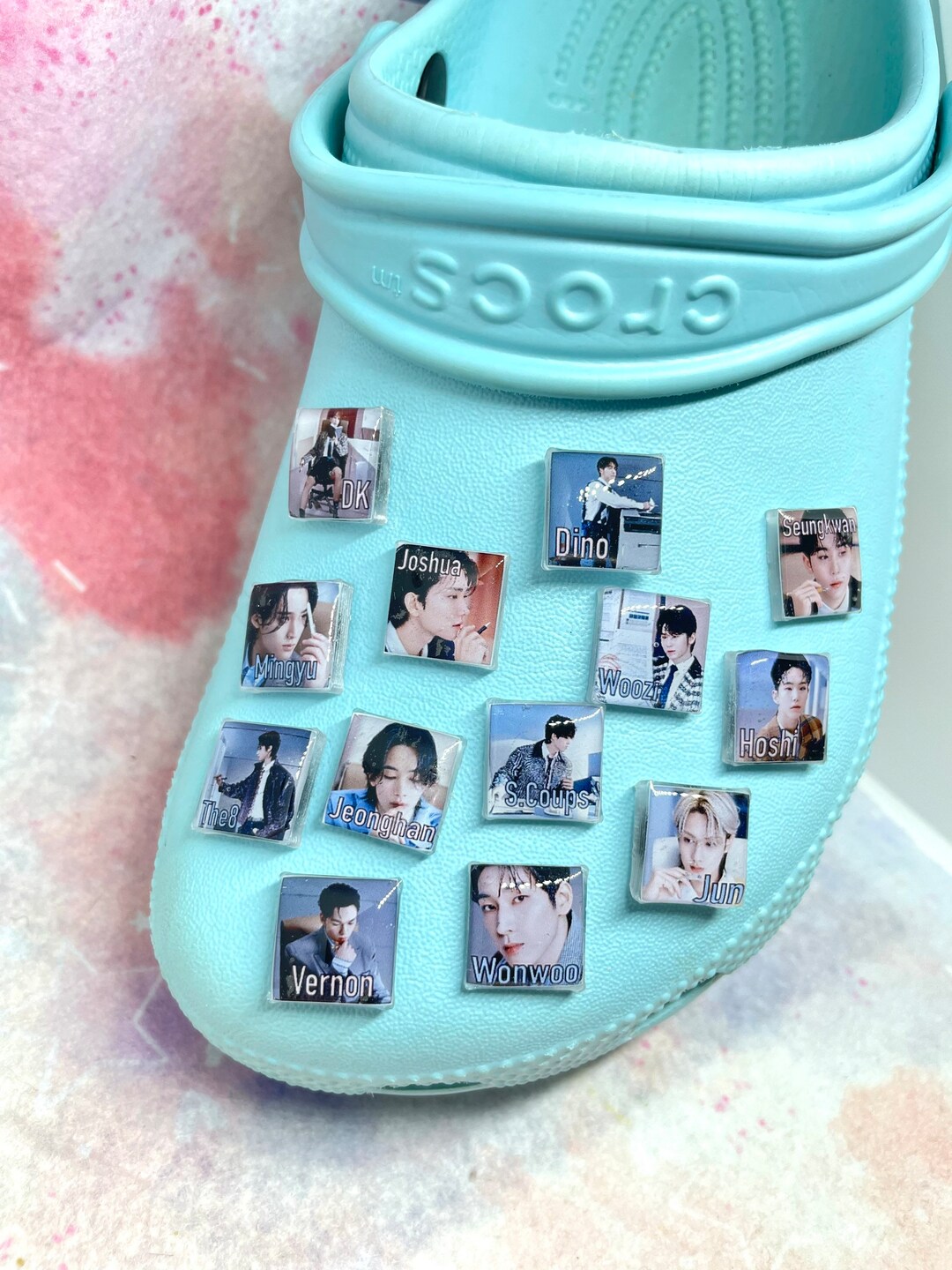 Seventeen Svt Name Fml Office Worker Kpop Photo Shoe Charm by ...