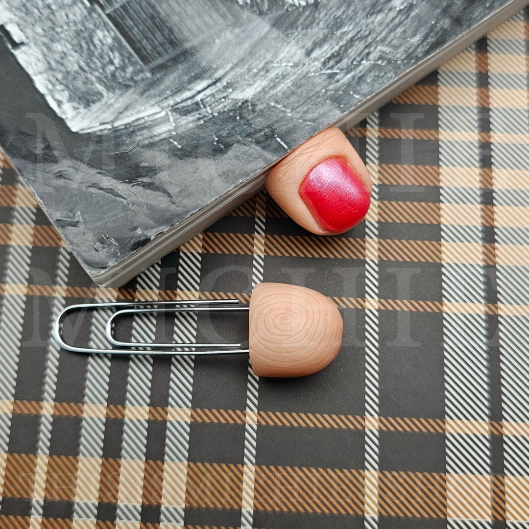 Finger Bookmark Set Pink Nails - Etsy