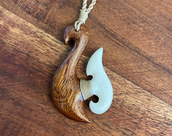 Carved Makau Hook Necklace - Etsy