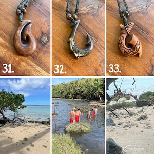 Maui Hooks - Hei Makau Adjustable Bone & Resin Necklaces- Story ...
