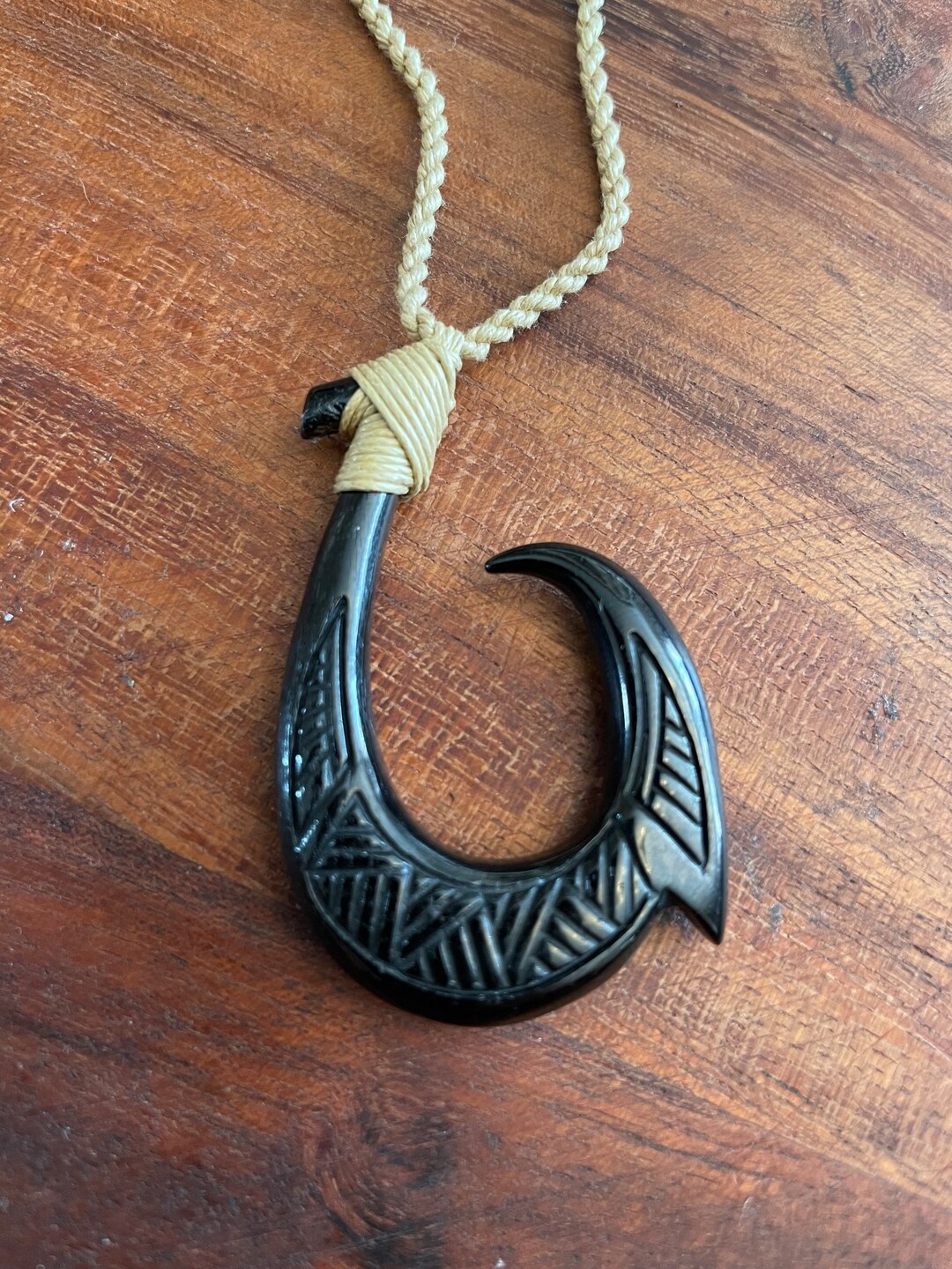 Seafaring Fisherman’s Hook Makau With Koru Tip and Hand Engraved ...