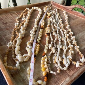Rich Orange Collection Set of 6 Seashell Leis Various Lengths 42 33 ...