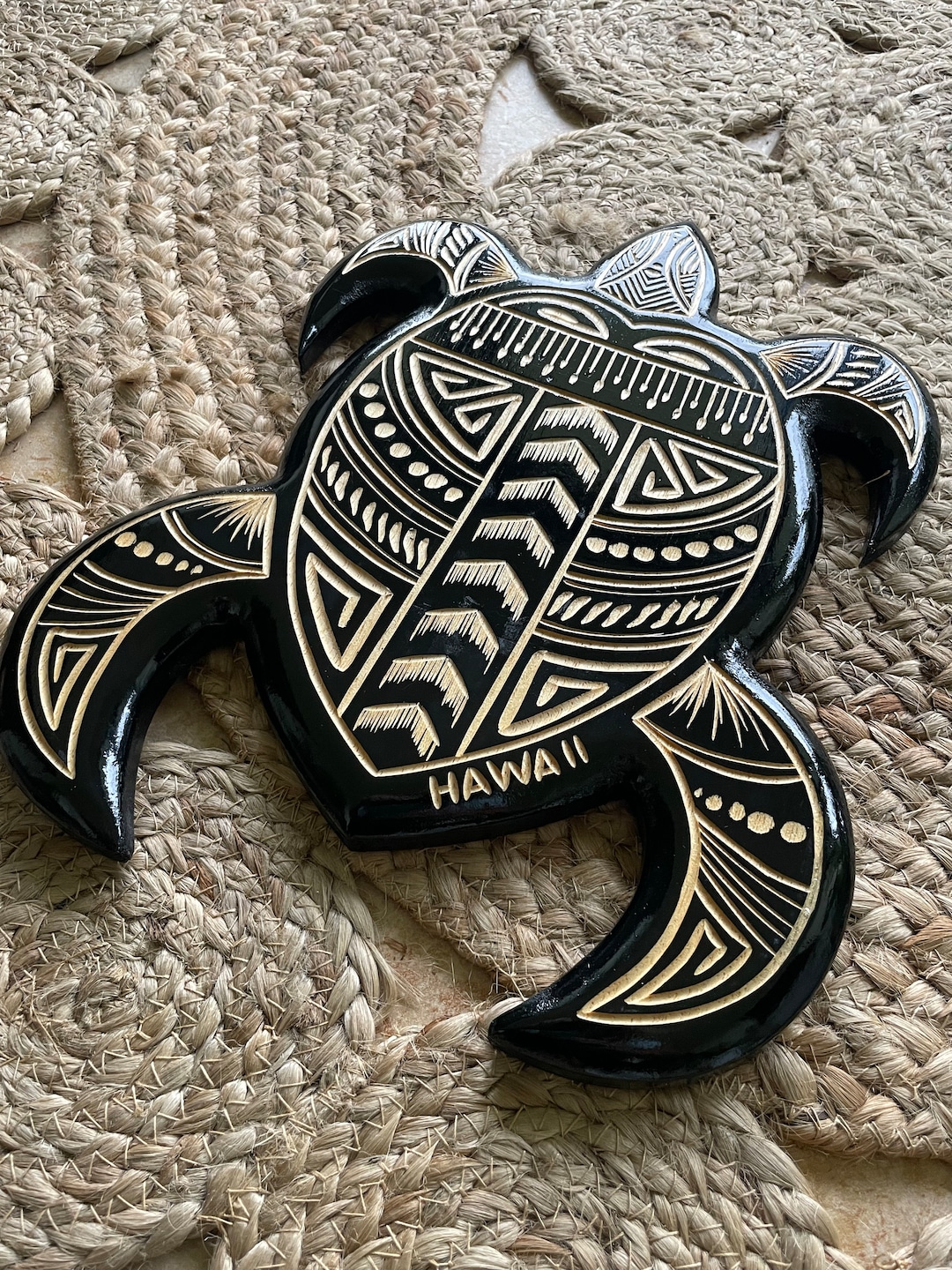 Hand Carved Wood Sea Turtle Wall Art – Polynesian Honu Decor - Etsy UK