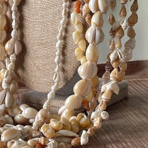 Rich Orange Collection Set of 6 Seashell Leis Various Lengths 42 33 ...