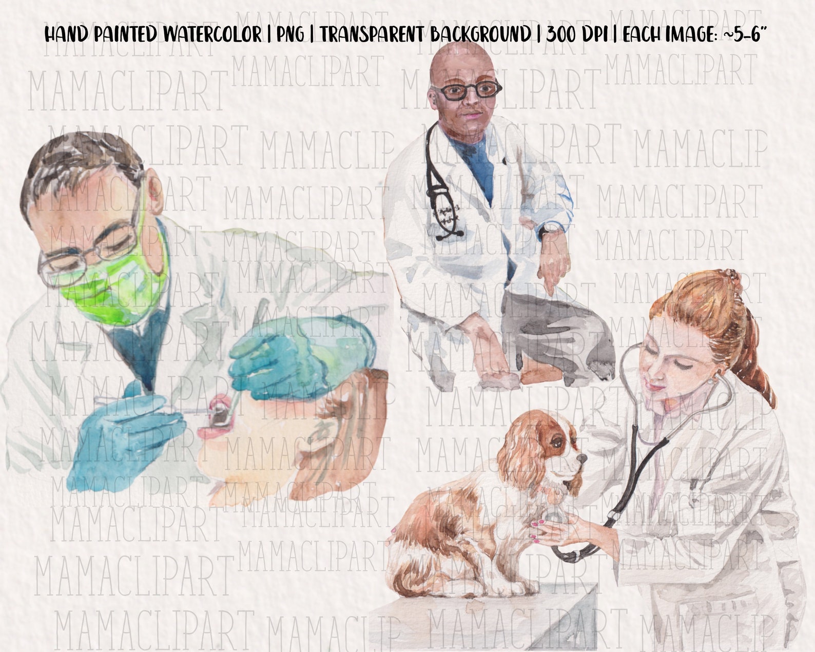 Careers, Jobs Watercolor Clipart COMMERCIAL | 15 Professions Clip Art ...