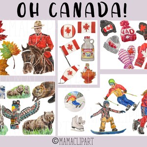 Canada Watercolor Clipart COMMERCIAL | 25 Canada Clip Art Canadian ...