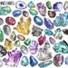 Crystals Watercolor Clipart COMMERCIAL | 46 Gemstones Clip Art Crystals ...
