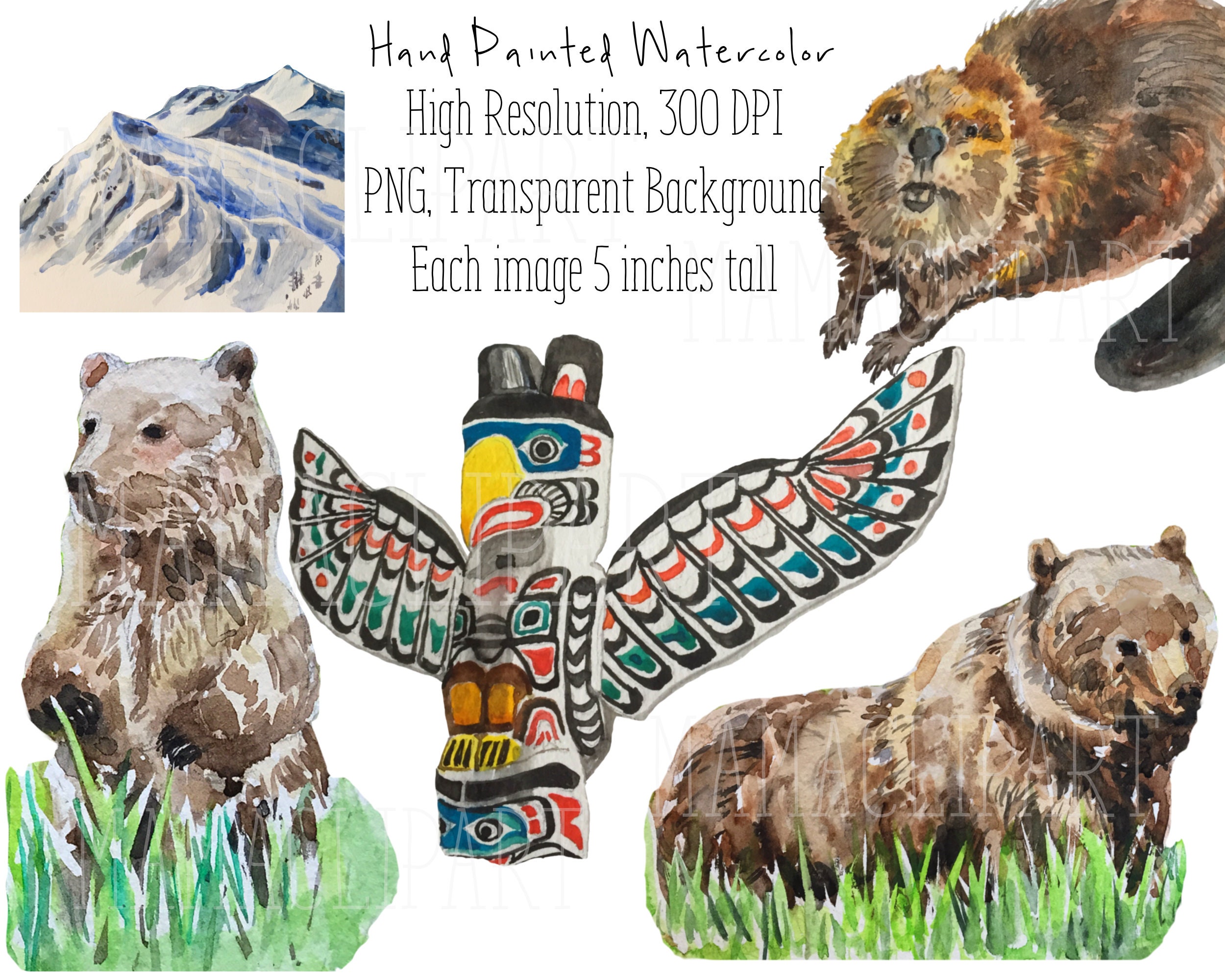 Canada Watercolor Clipart COMMERCIAL | 25 Canada Clip Art Canadian ...