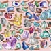 Crystals Watercolor Clipart COMMERCIAL | 46 Gemstones Clip Art Crystals ...