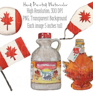 Canada Watercolor Clipart COMMERCIAL | 25 Canada Clip Art Canadian ...