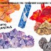 Crystals (part 2) Watercolor Clipart COMMERCIAL | 34 Gemstones Clip Art ...