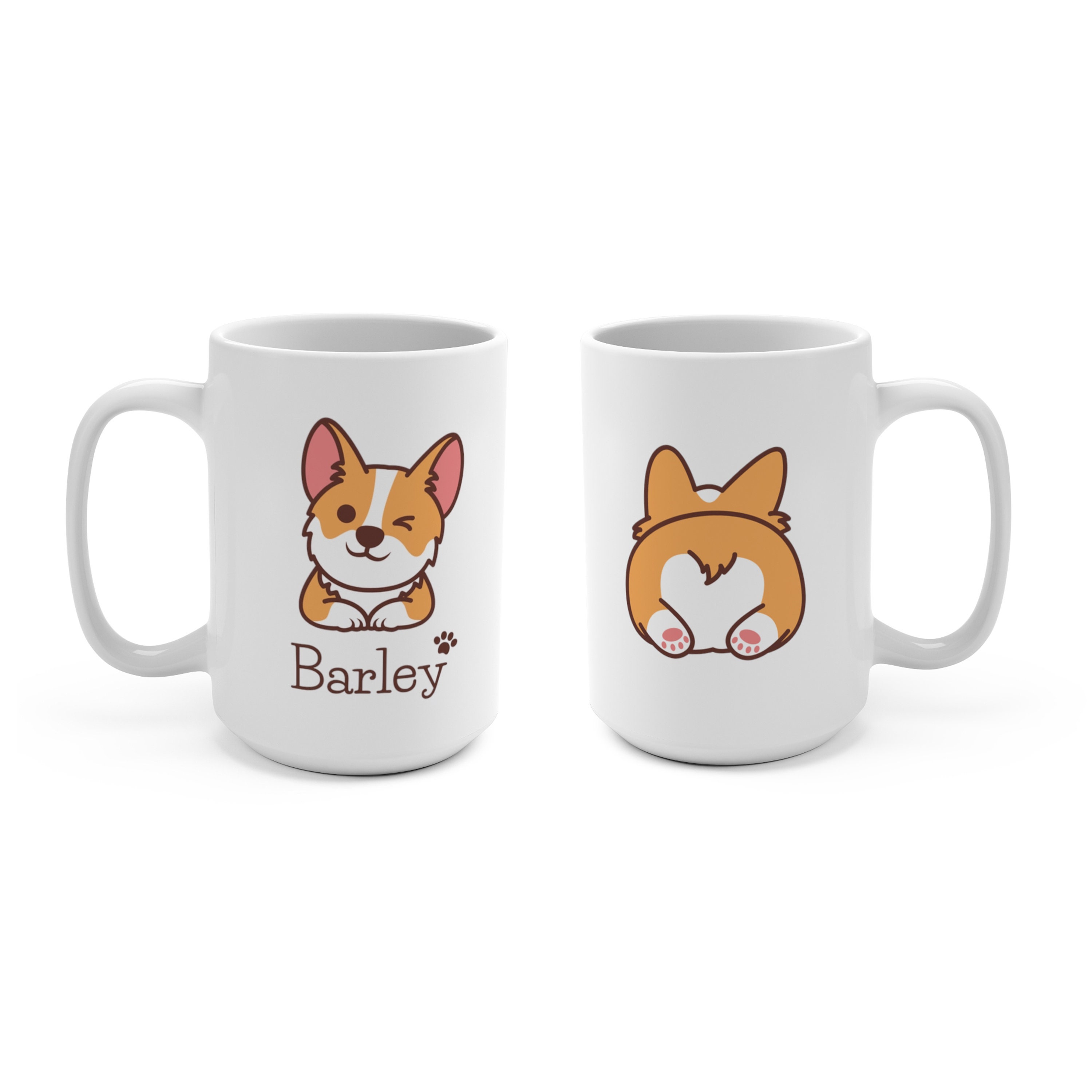 Personalized Corgi's Wink Mug Customizable Gift for Pet | Etsy