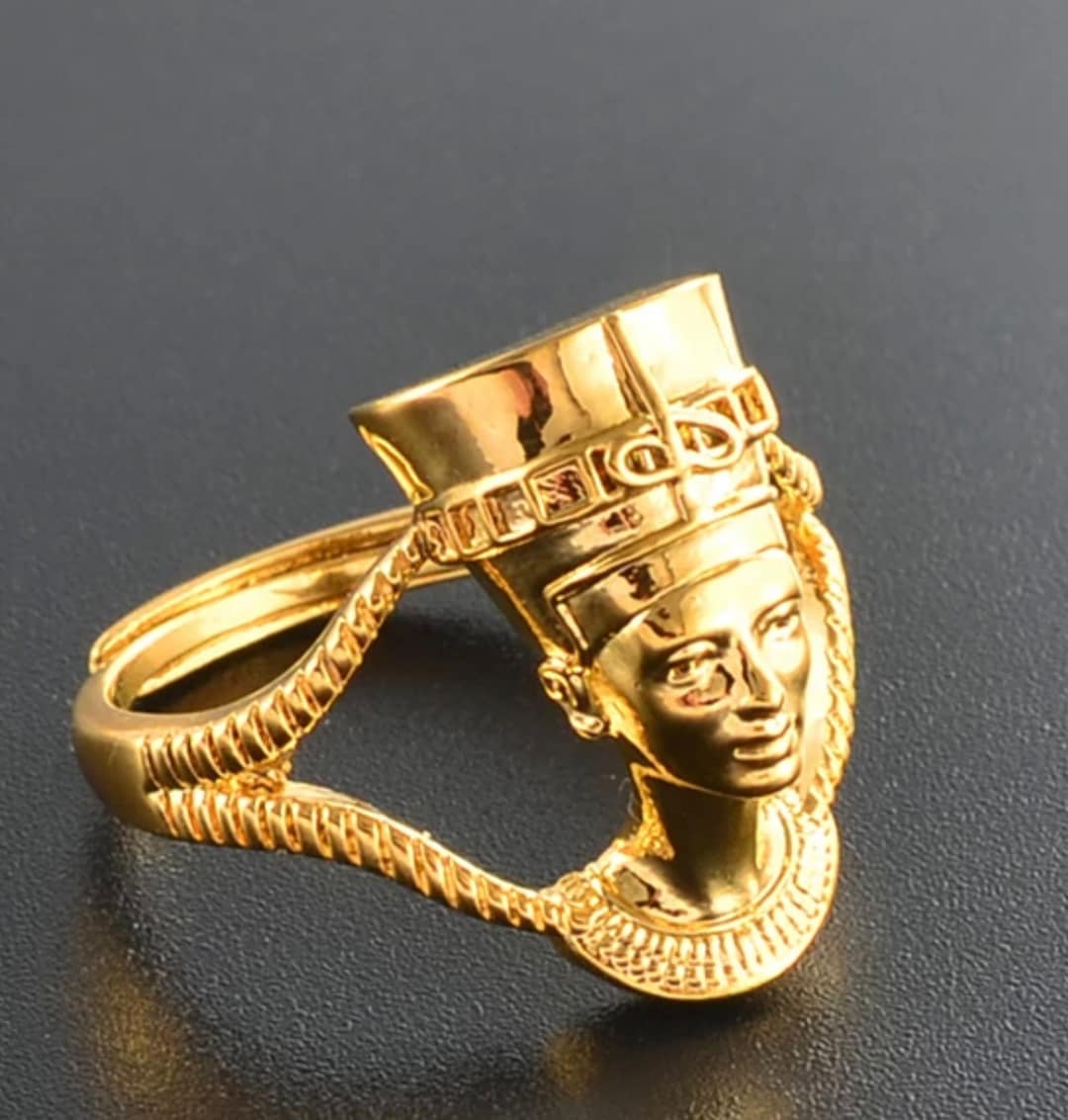 Nefertiti Ring Egyptian Queen Nubian - Etsy
