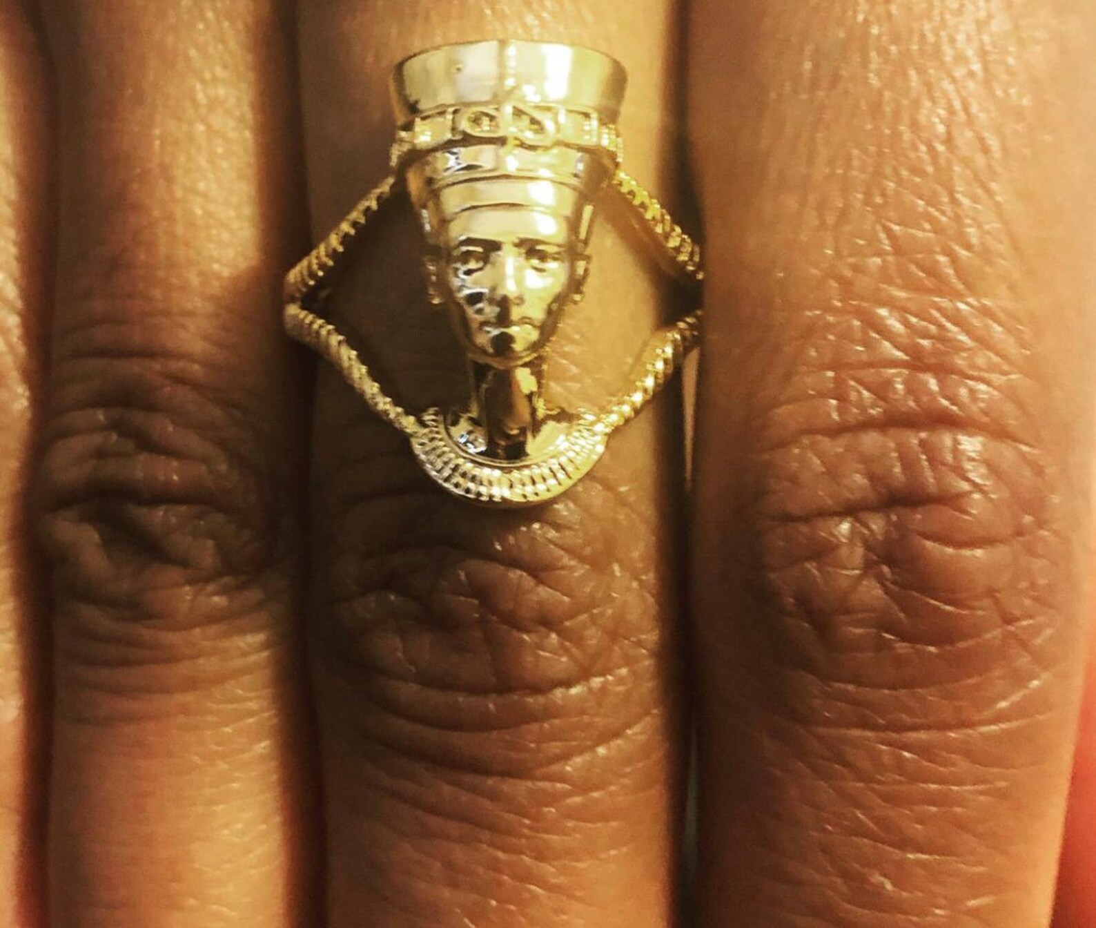 Nefertiti Ring Egyptian Queen Nubian - Etsy