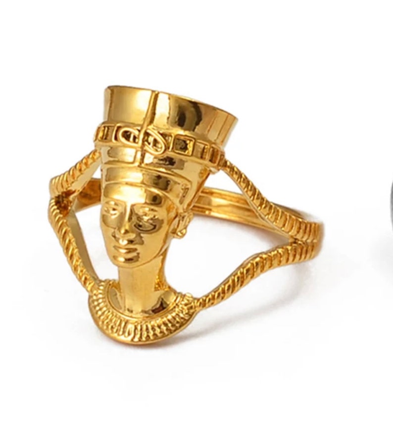 Nefertiti Ring Egyptian Queen Nubian - Etsy