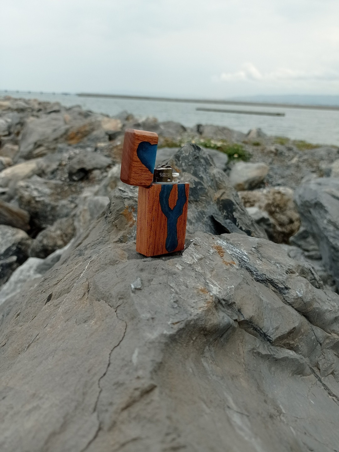 Wooden Lighter Case With Epoxy Resin A Gift for Every Event - Etsy