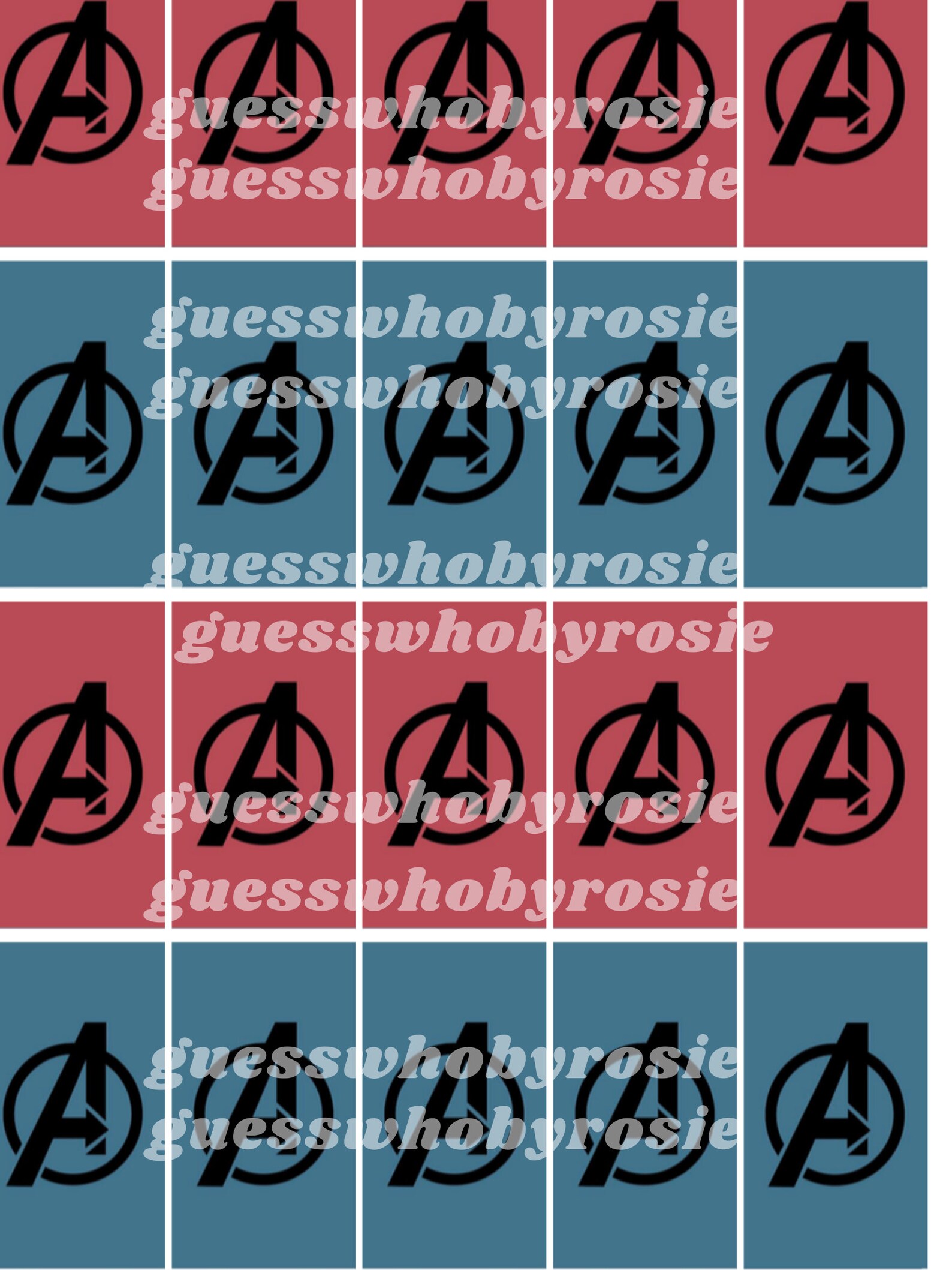 Printable Guess Who? Cards - Avengers Edition - Etsy