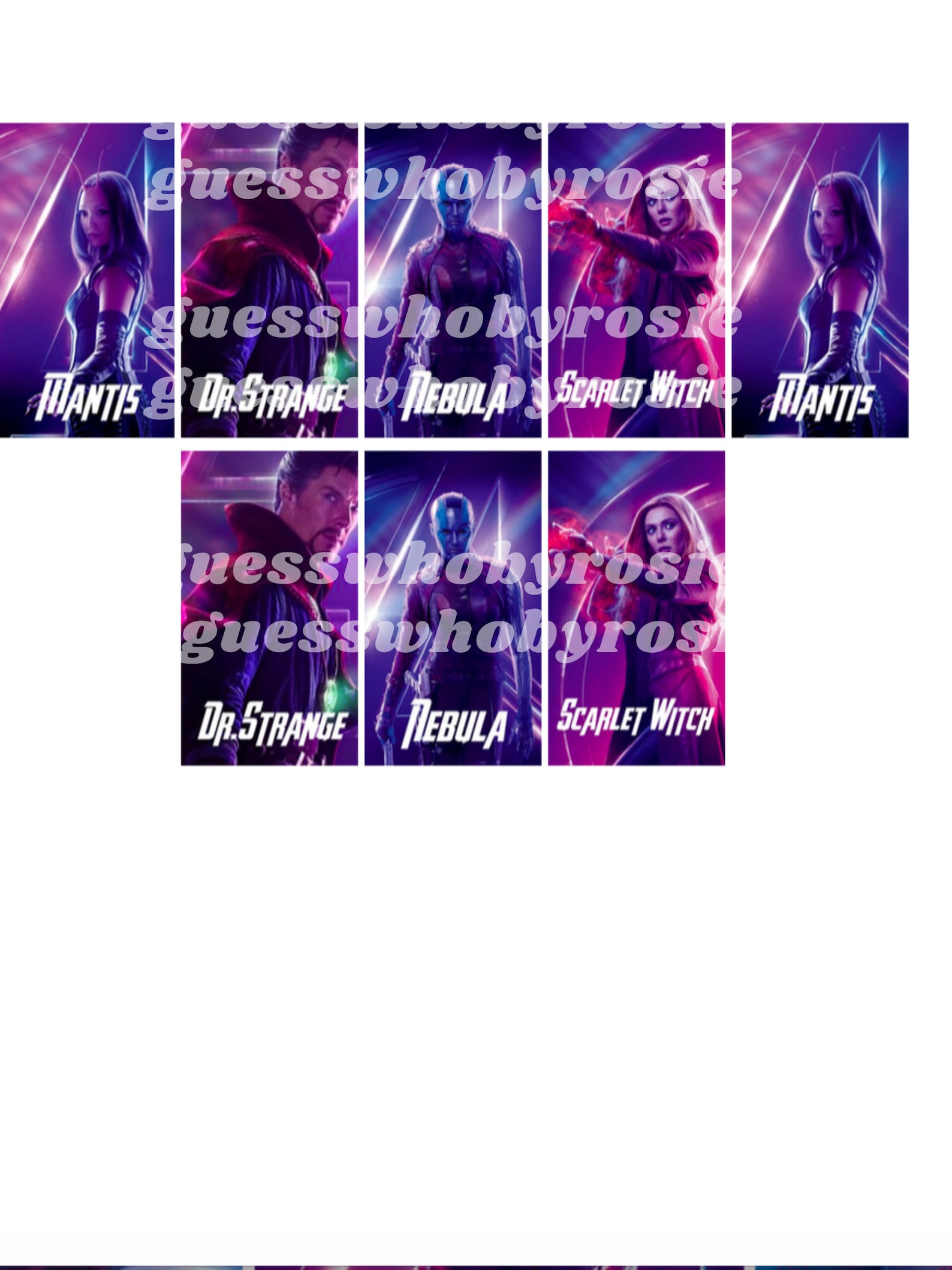 Printable Guess Who? Cards - Avengers Edition - Etsy