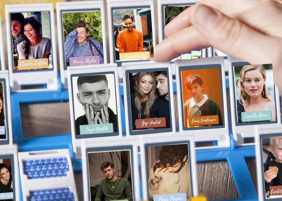 Printable Guess Who? Cards - One Direction Edition - Etsy
