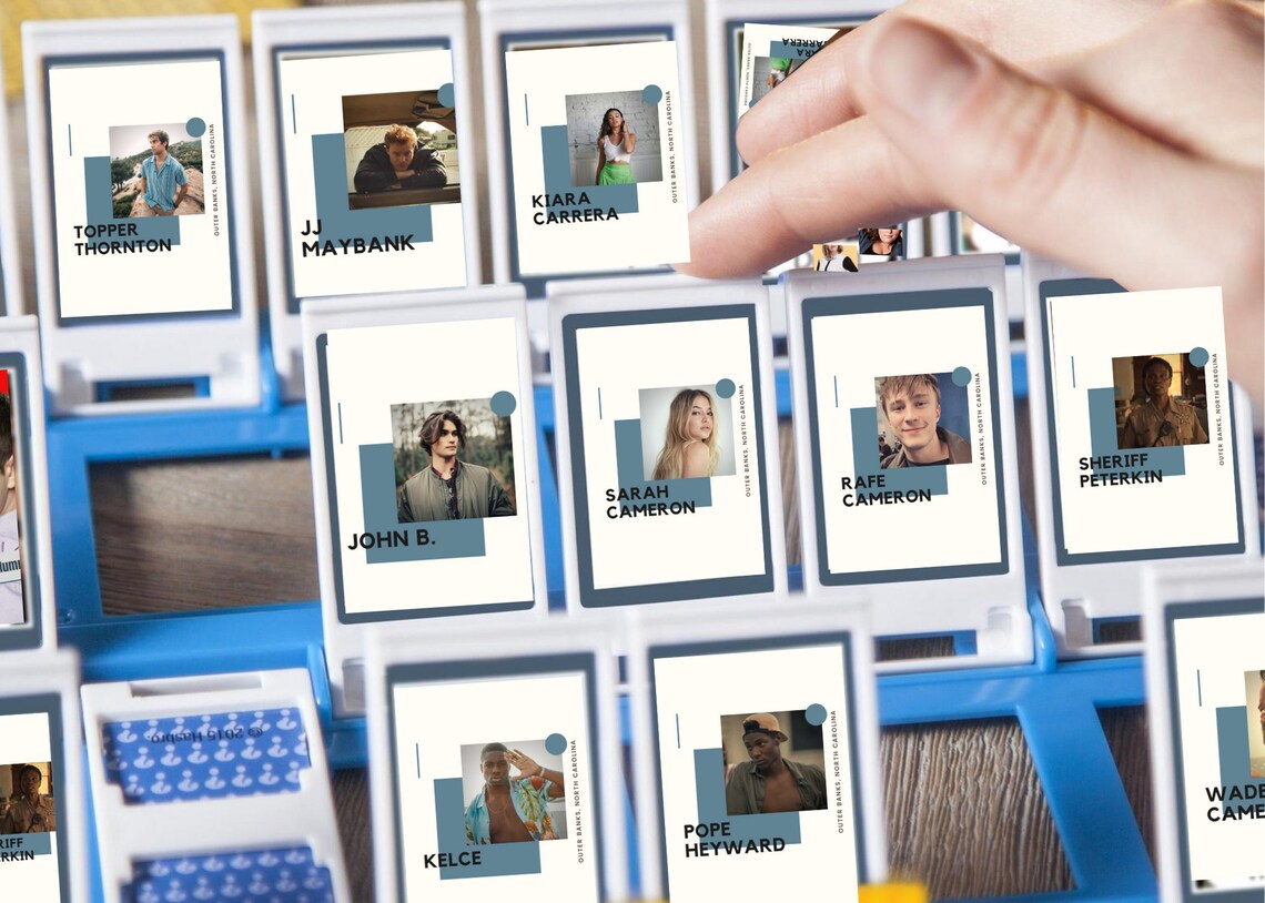Printable Guess Who Cards Outer Banks OBX Edition - Etsy