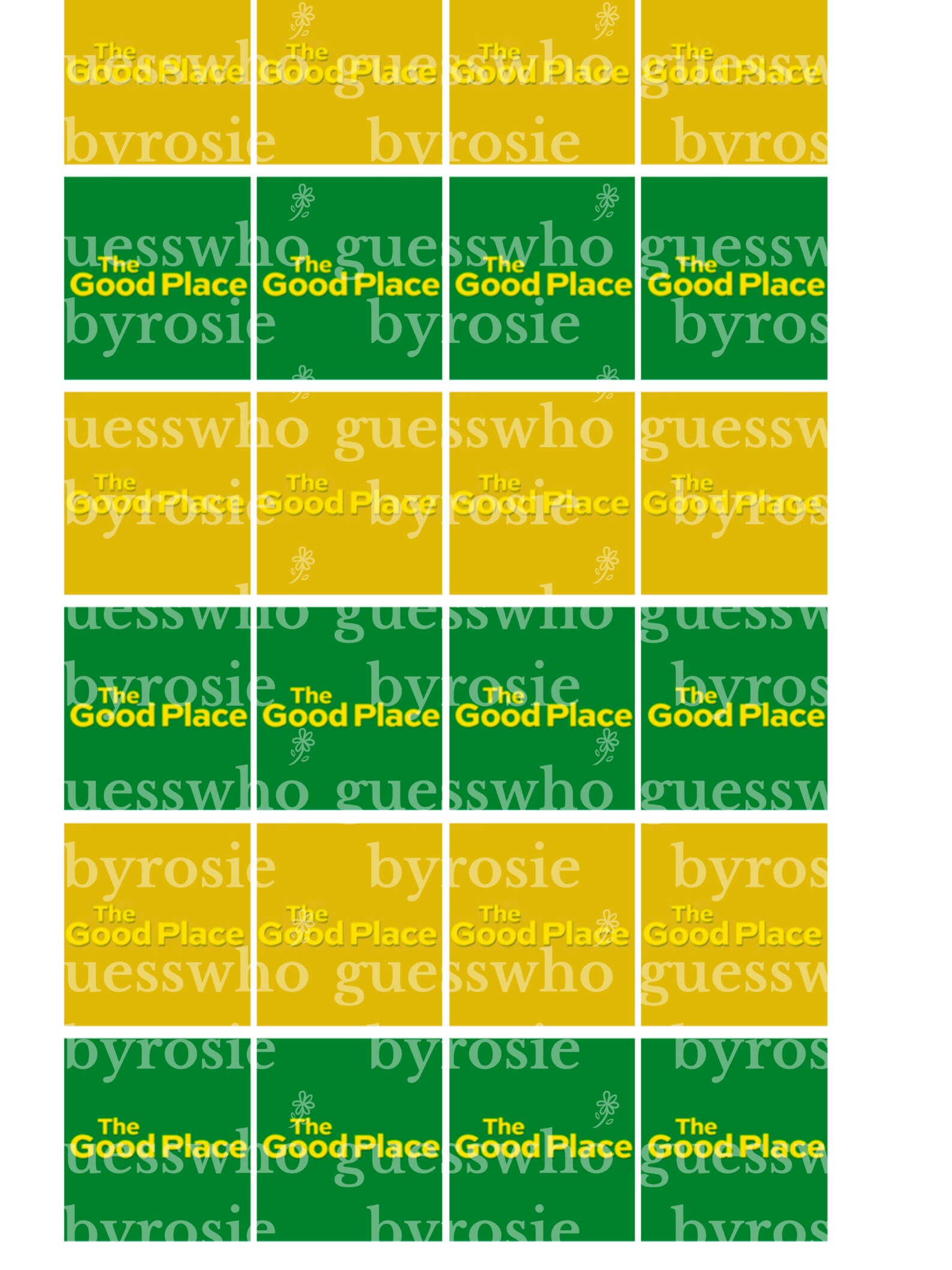 Printable Guess Who Cards the Good Place Edition - Etsy