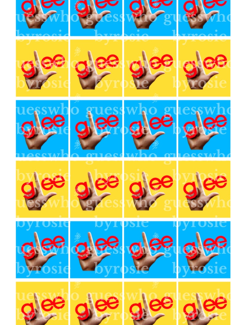 Printable Guess Who? Cards - Glee Edition - Etsy